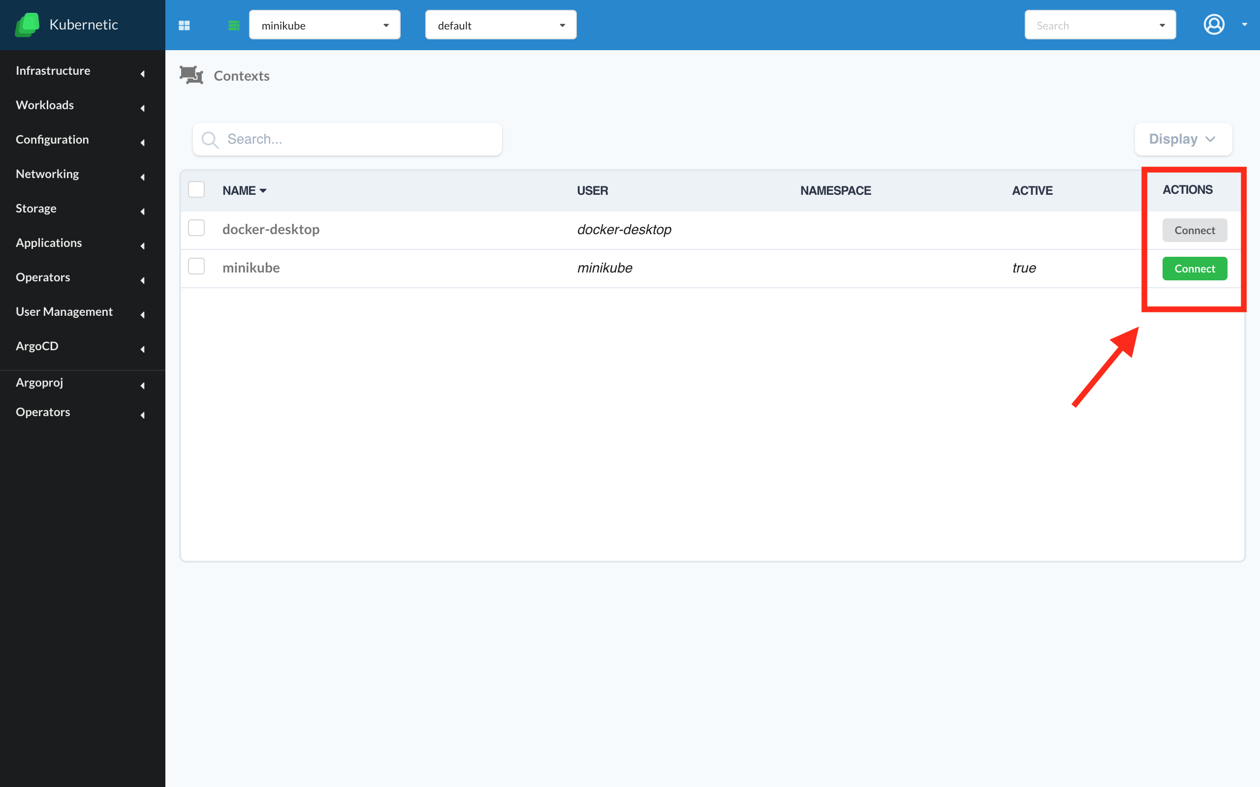 Contexts Kubernetic